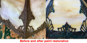100 Professional Tiffany Lamp Repairs-Bent Slag Glass Panels